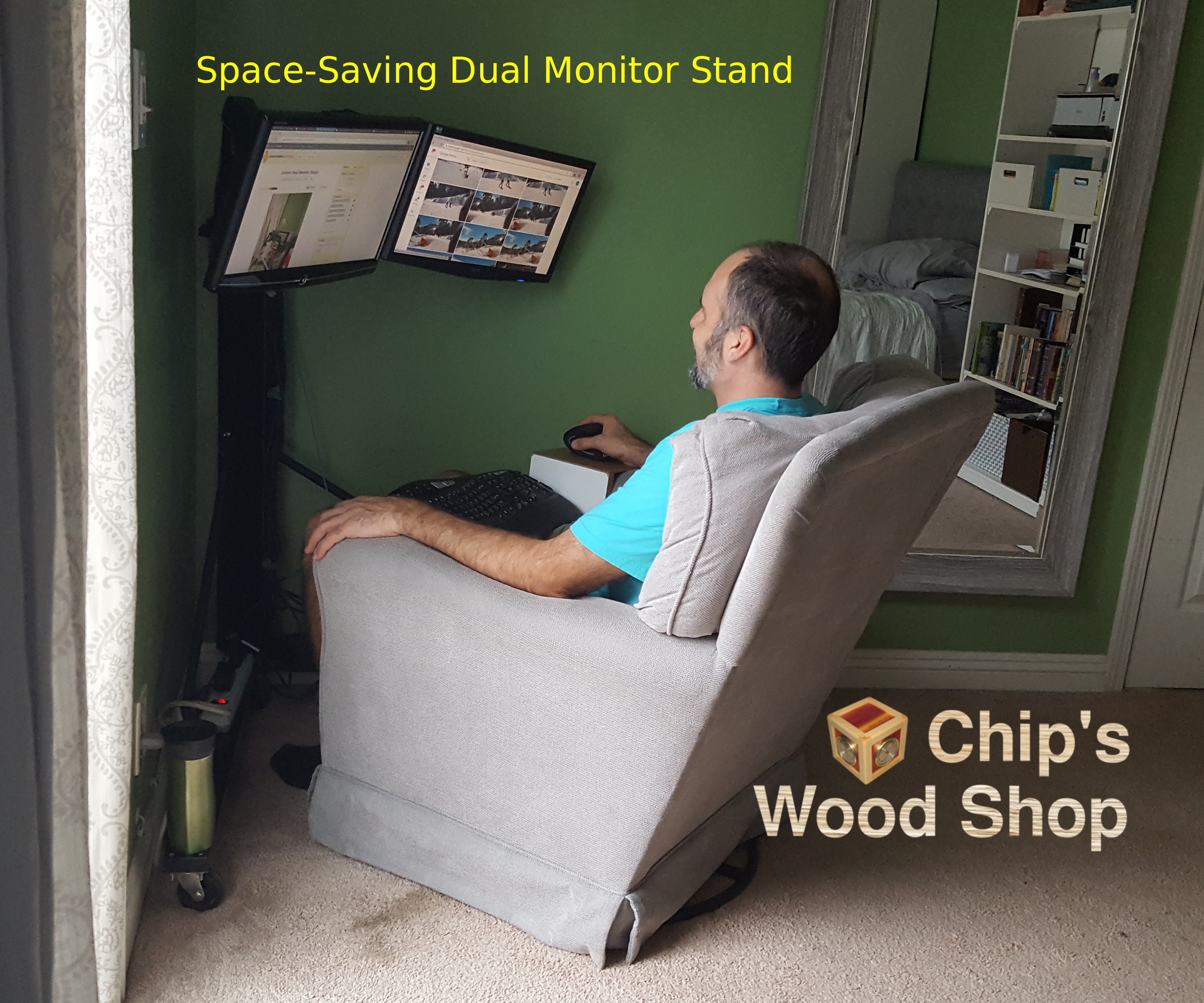 dual screen monitor stand DIY Project to Discover - FindingDIY