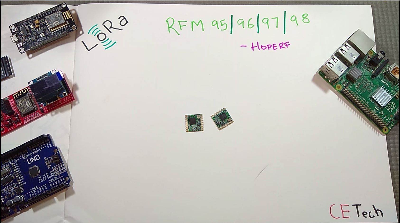 LoRa RFM98 Tutorial Ra-02 HopeRF Module Comparison : 6 Steps ...