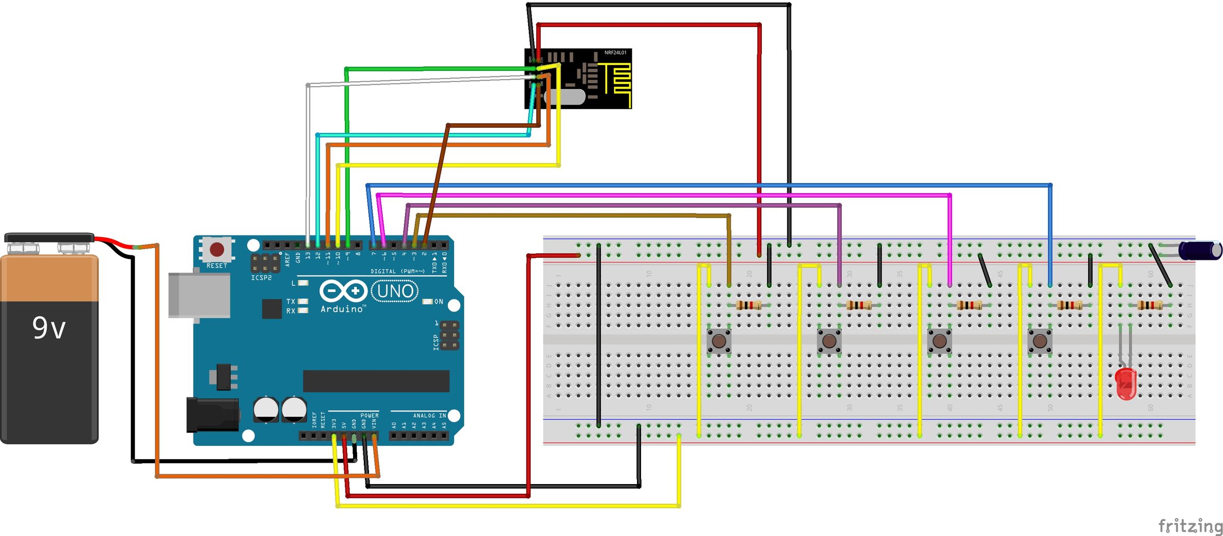 How to Modify RC CAR Via 2.4 GHz NRF24L01 Arduino Part1 Transmitter(Tx ...