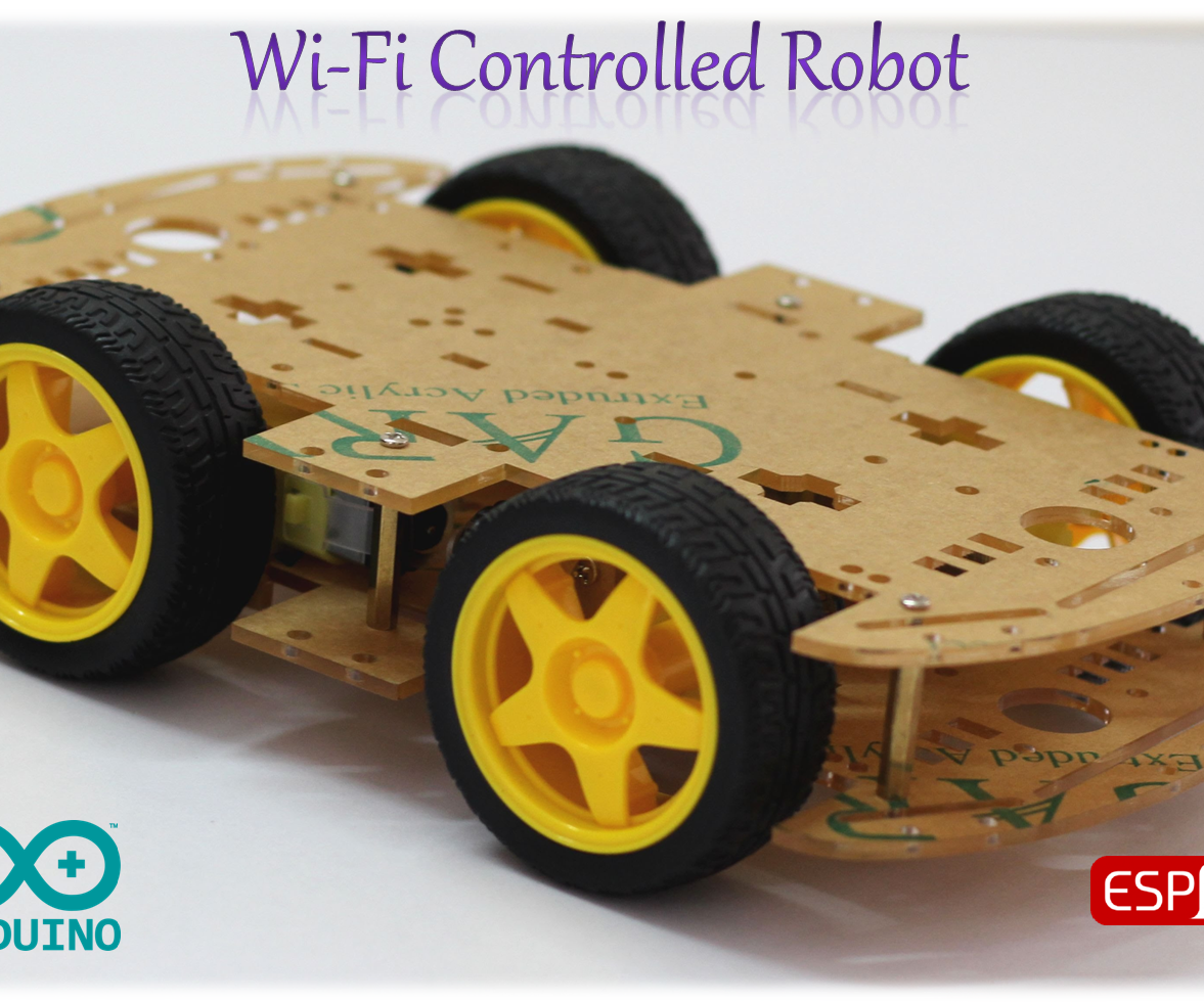 Wi Fi Controlled 4 Wheeled Robot 6 Steps Instructables