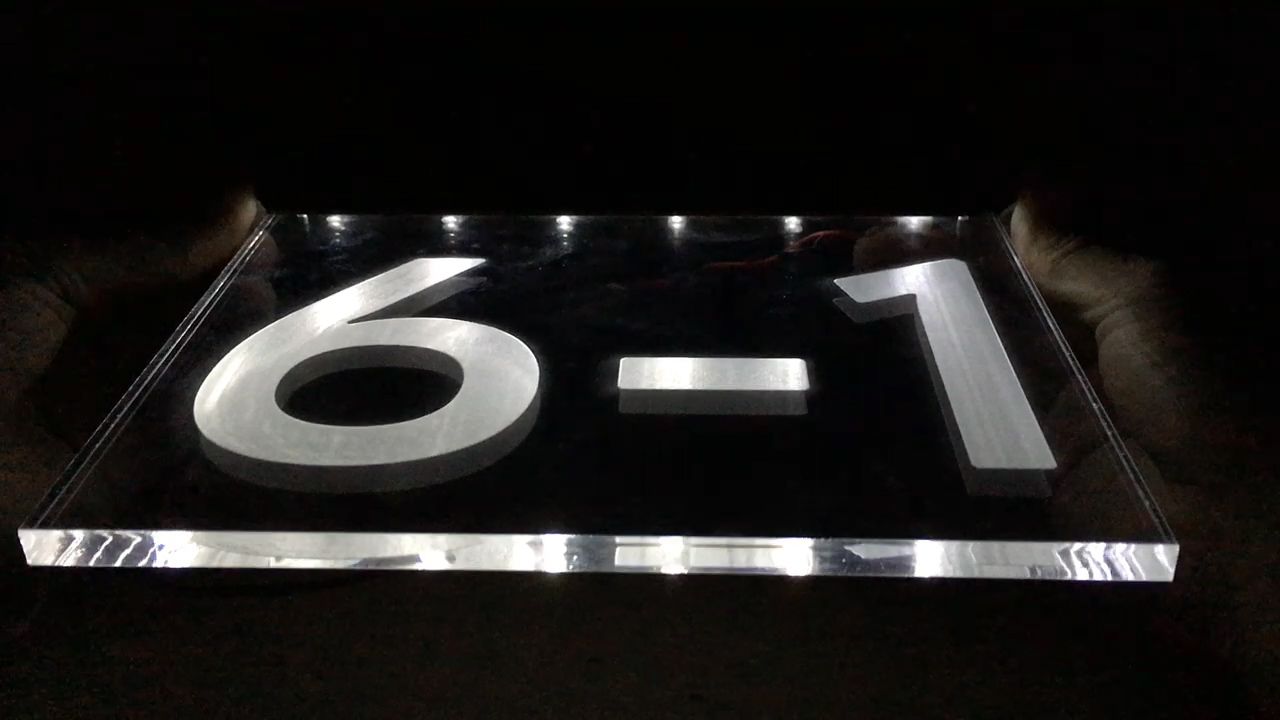 DIY: Illuminated House Number Powered by Solar Panels : 11 Steps (with ...