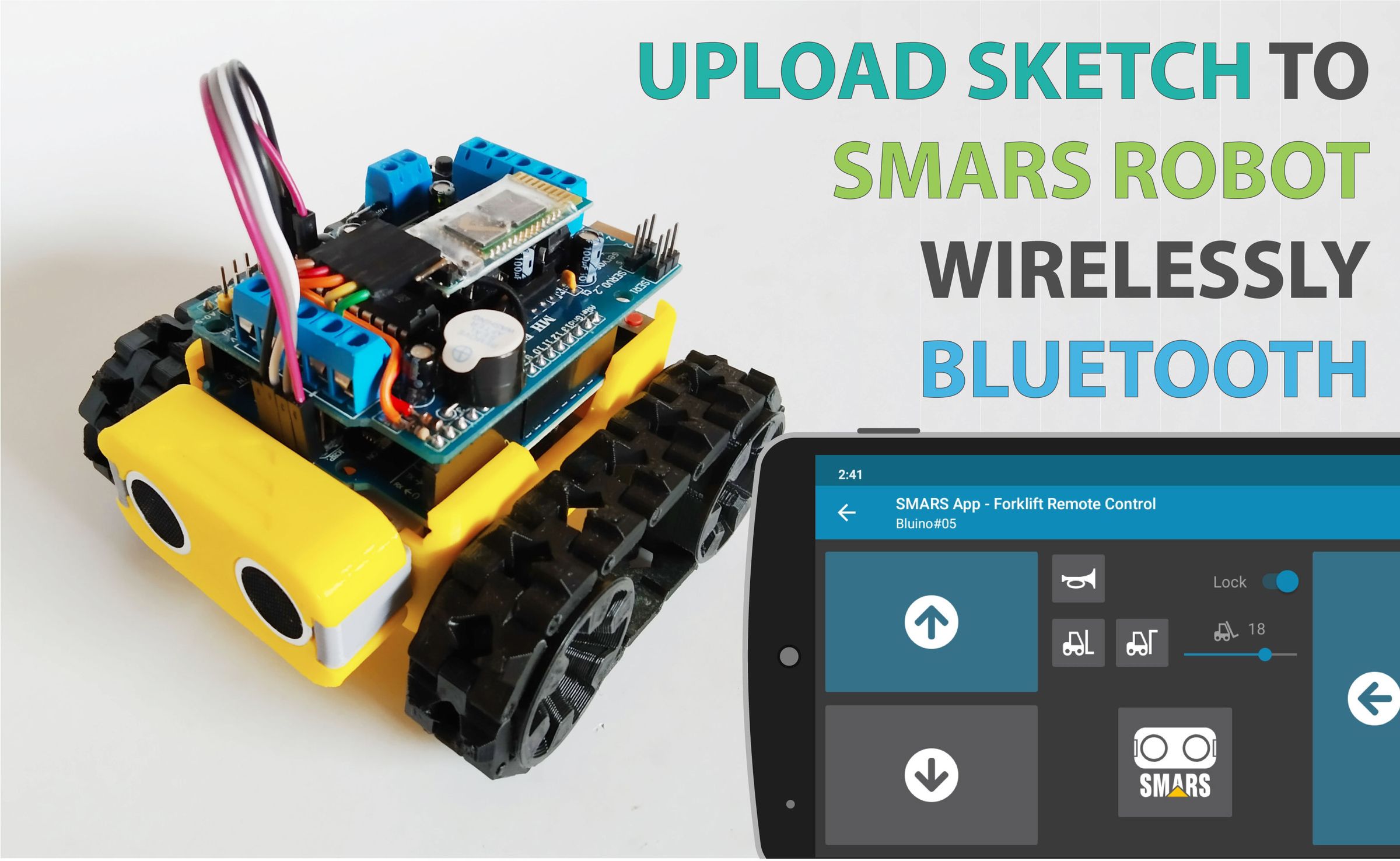 Upgrade Motor Shield for SMARS Robot Arduino - Upload Code Over ...