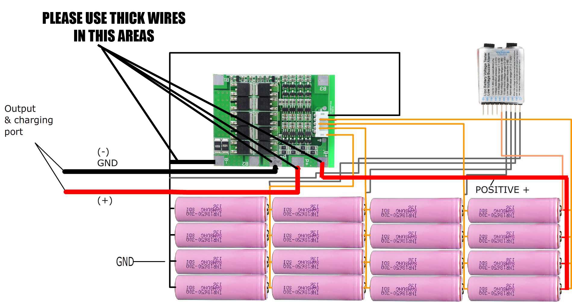 DIY Battery Pack With BMS : 4 Steps - Instructables