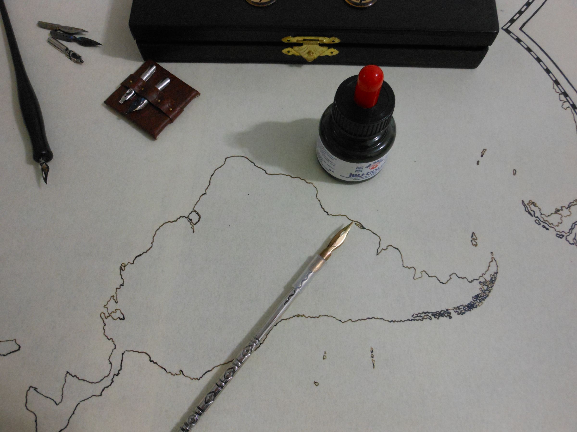 Quill and Ink Vintage World Map : 11 Steps (with Pictures) - Instructables