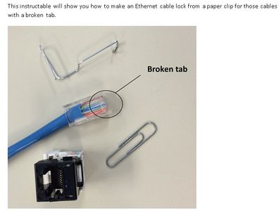Ethernet Cable Lock : 8 Steps - Instructables