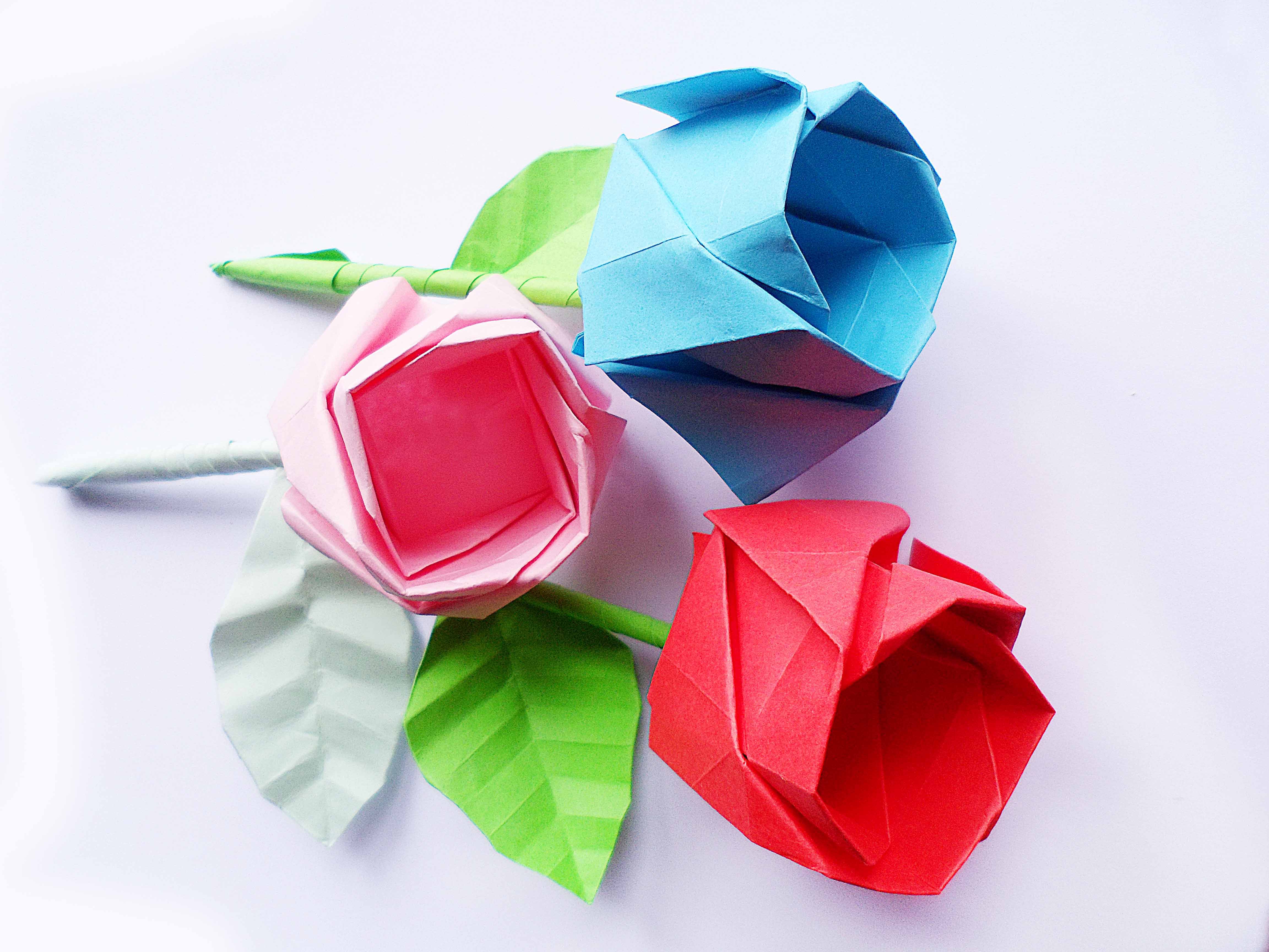 DIY Origami Rose *step by Step : 16 Steps (with Pictures) - Instructables