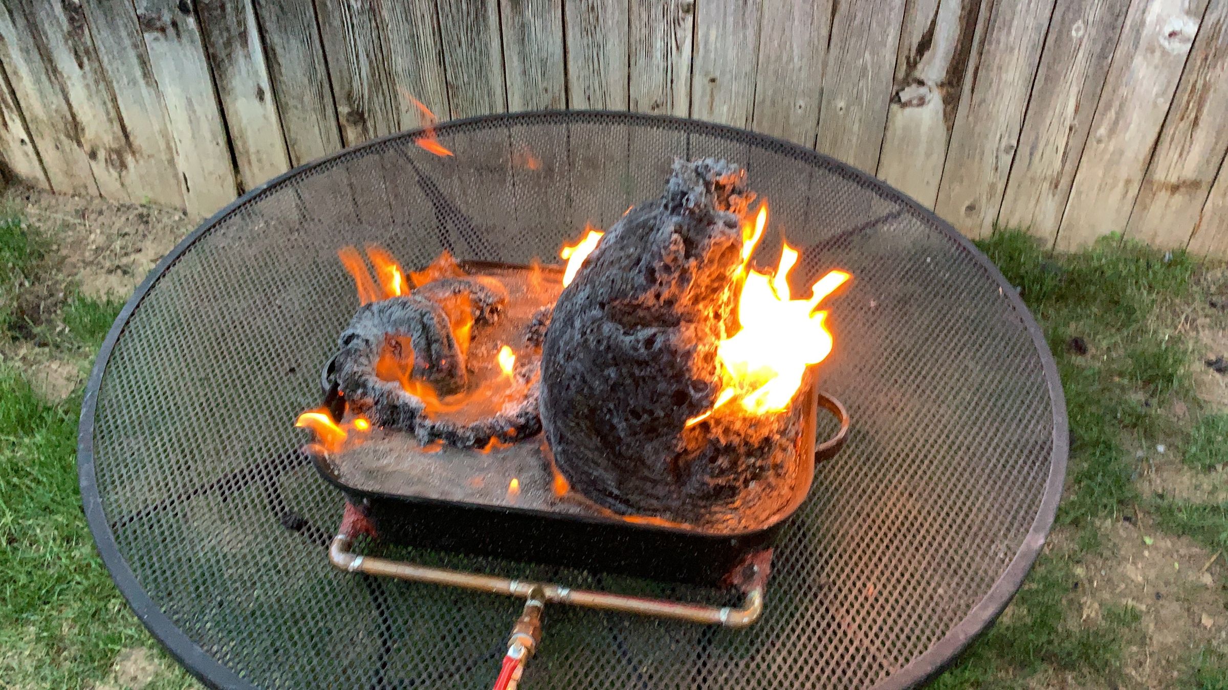 Fire Snakes in Liquid Sand Gas Fire! : 8 Steps (with Pictures ...