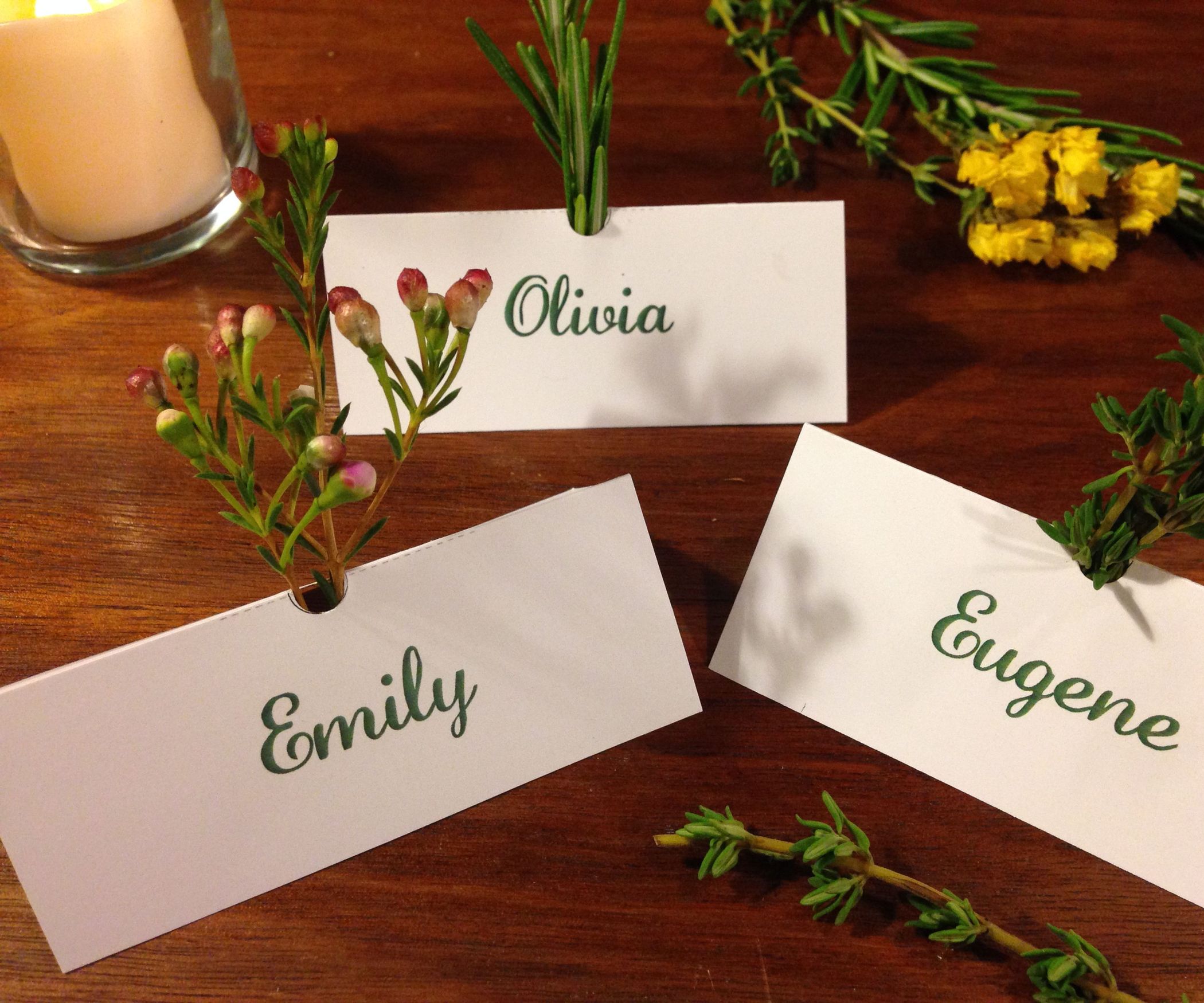 Herb Scented Placecards : 5 Steps - Instructables