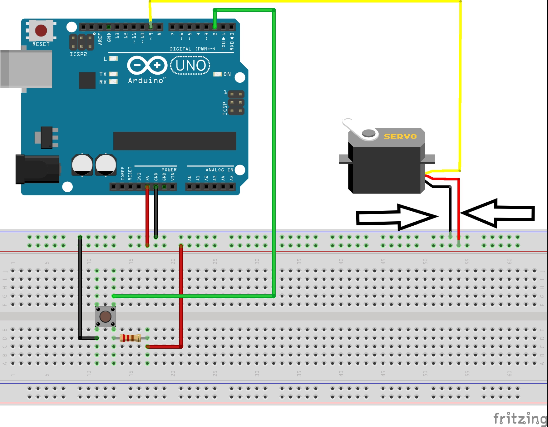 Servo Motor Arduino and Button/drawer Locker : 7 Steps - Instructables