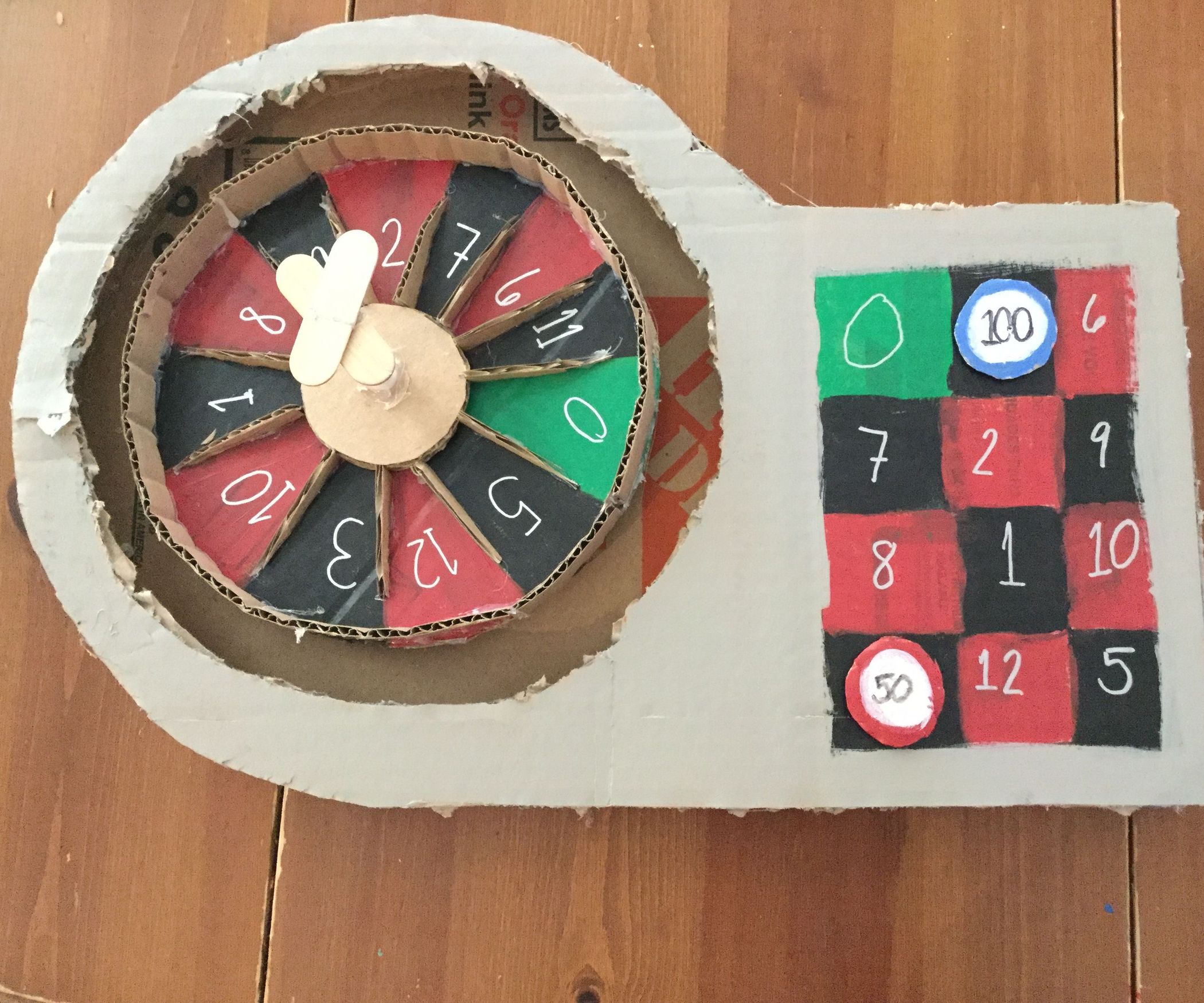 How to Make a Some What European Style Cardboard Roulette : 13 Steps ...