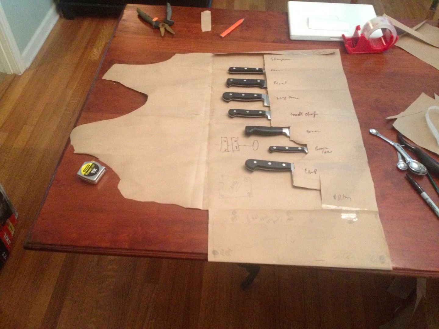 Leather Chef's Knife Roll : 9 Steps (with Pictures) - Instructables