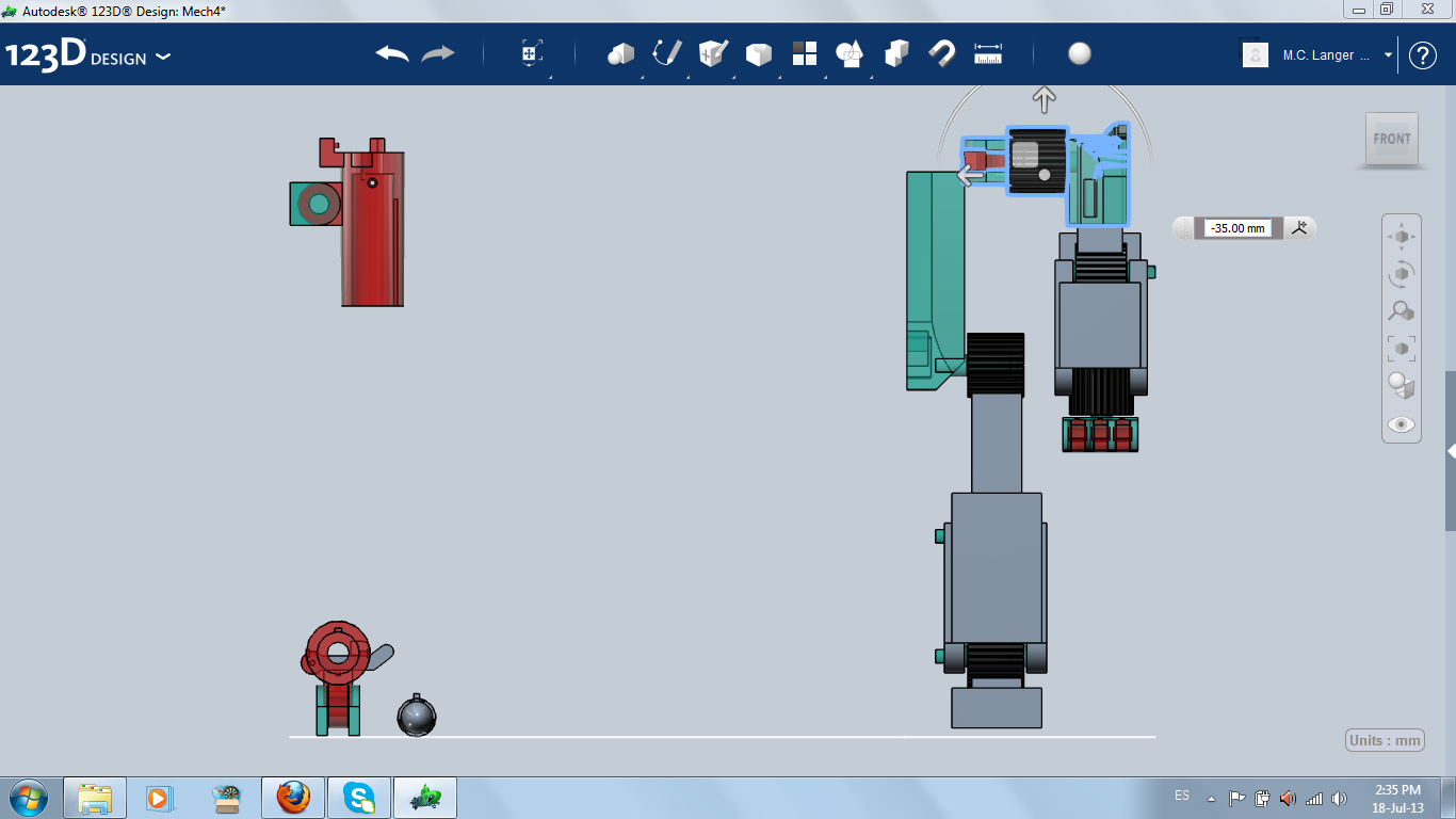 123D Design Fully Articulated Battle Robot Action Figure : 14 Steps ...