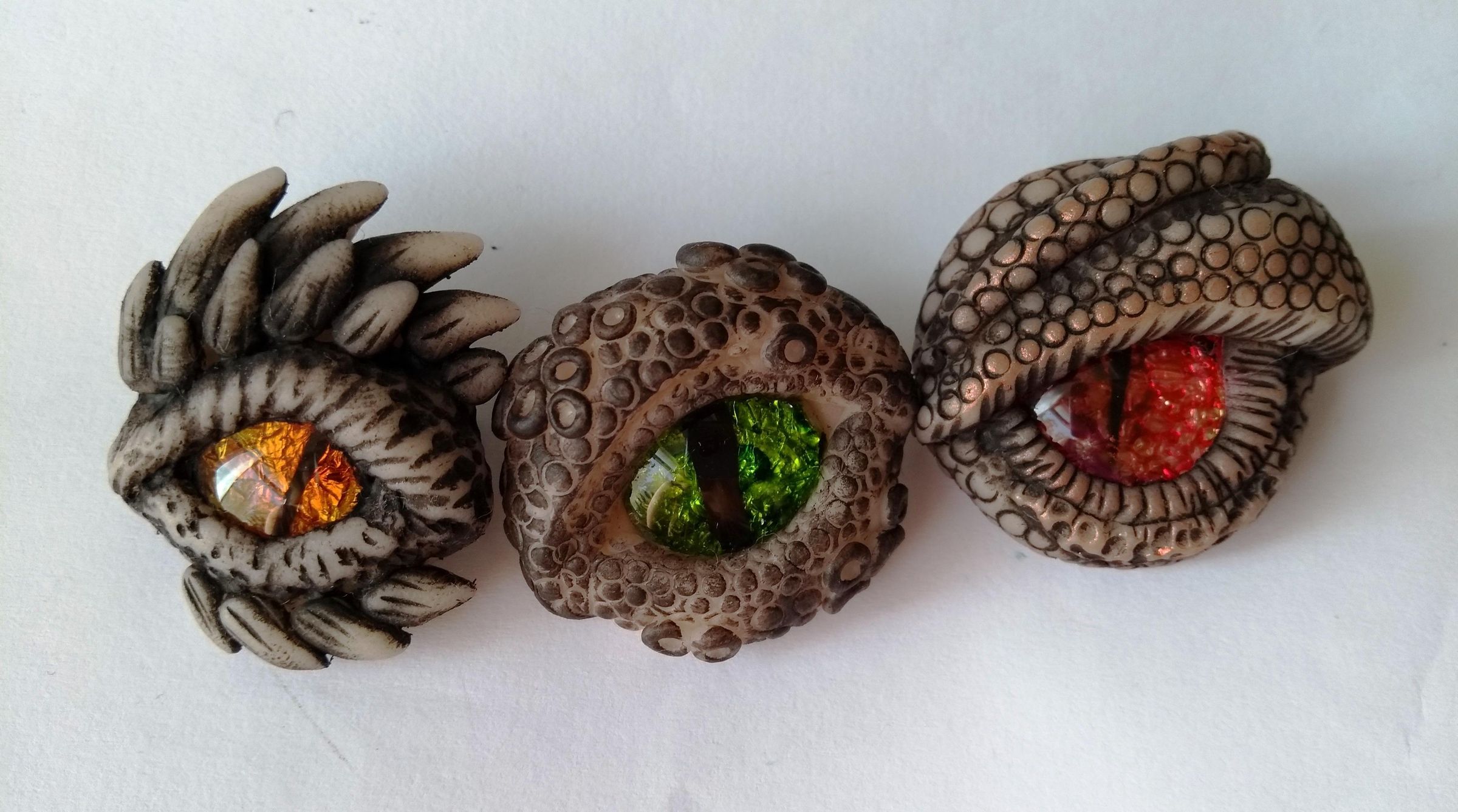DIY Dragon Eye Brooch From Polymer Clay : 6 Steps (with Pictures ...