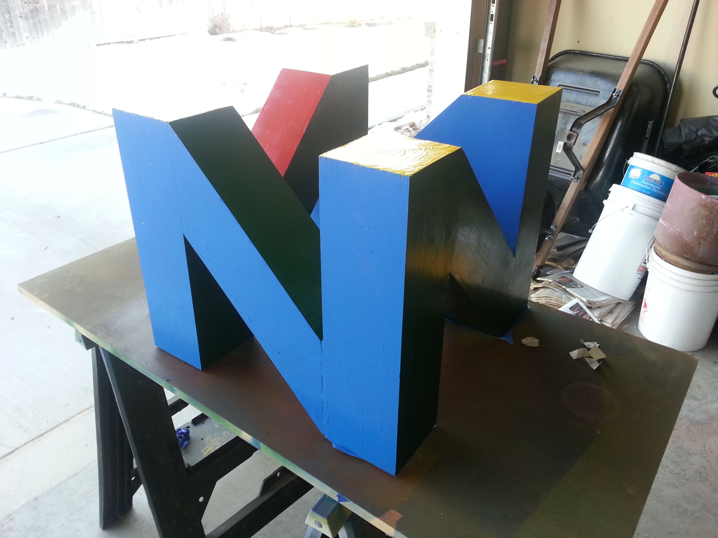 "N" Table - the N64 Logo End Table : 6 Steps (with Pictures ...