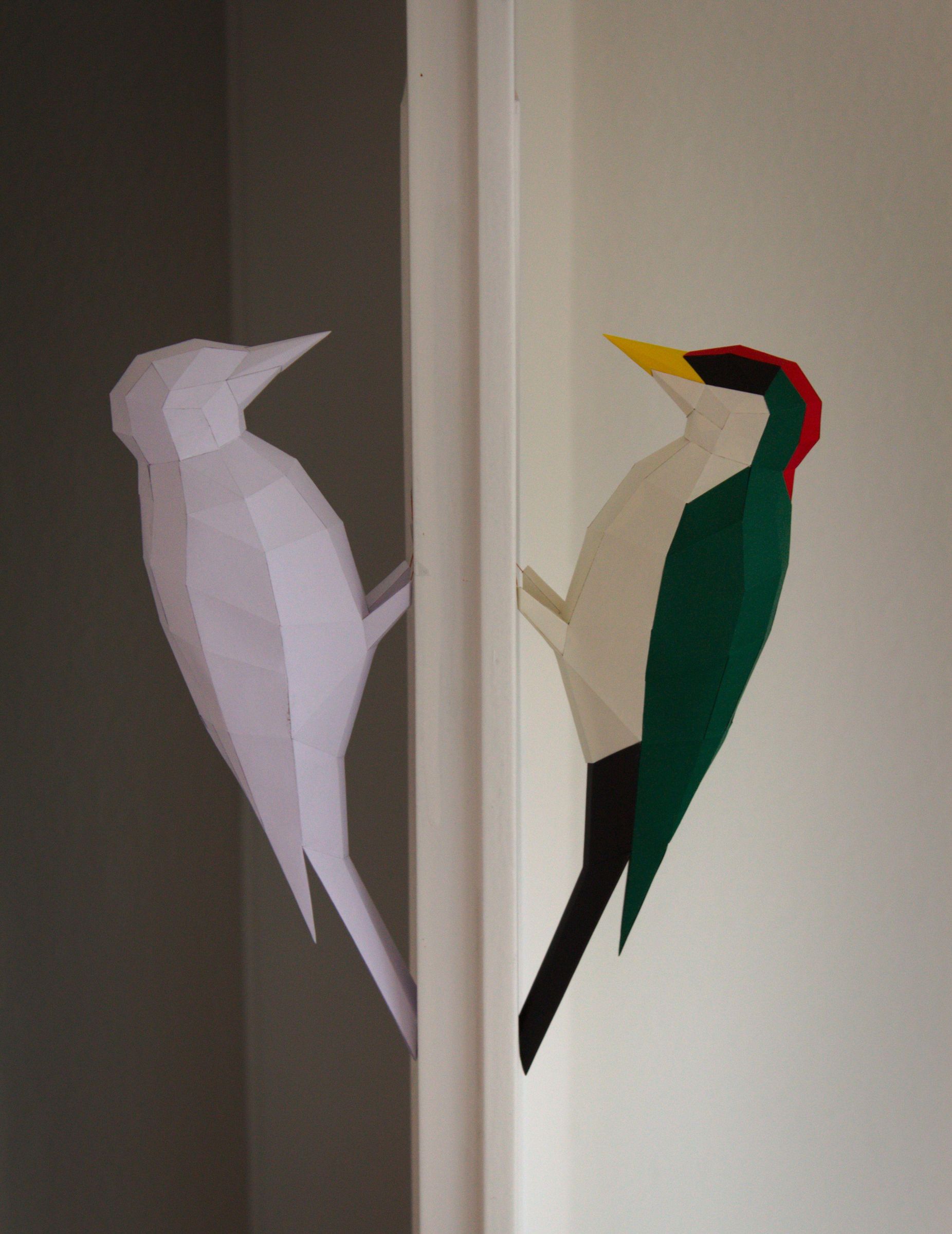 Papercraft Low-Poly Woodpecker : 4 Steps (with Pictures) - Instructables
