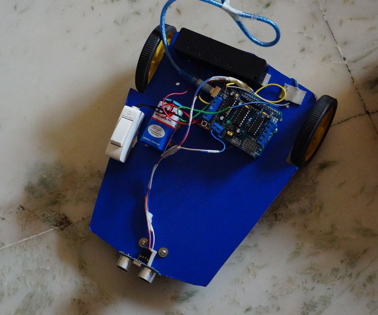 Obstacle Avoiding Robot - Motor Shield : 4 Steps - Instructables