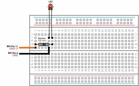 Using Your Raspberry Pi's GPIO Pins to Control an LED : 5 Steps ...