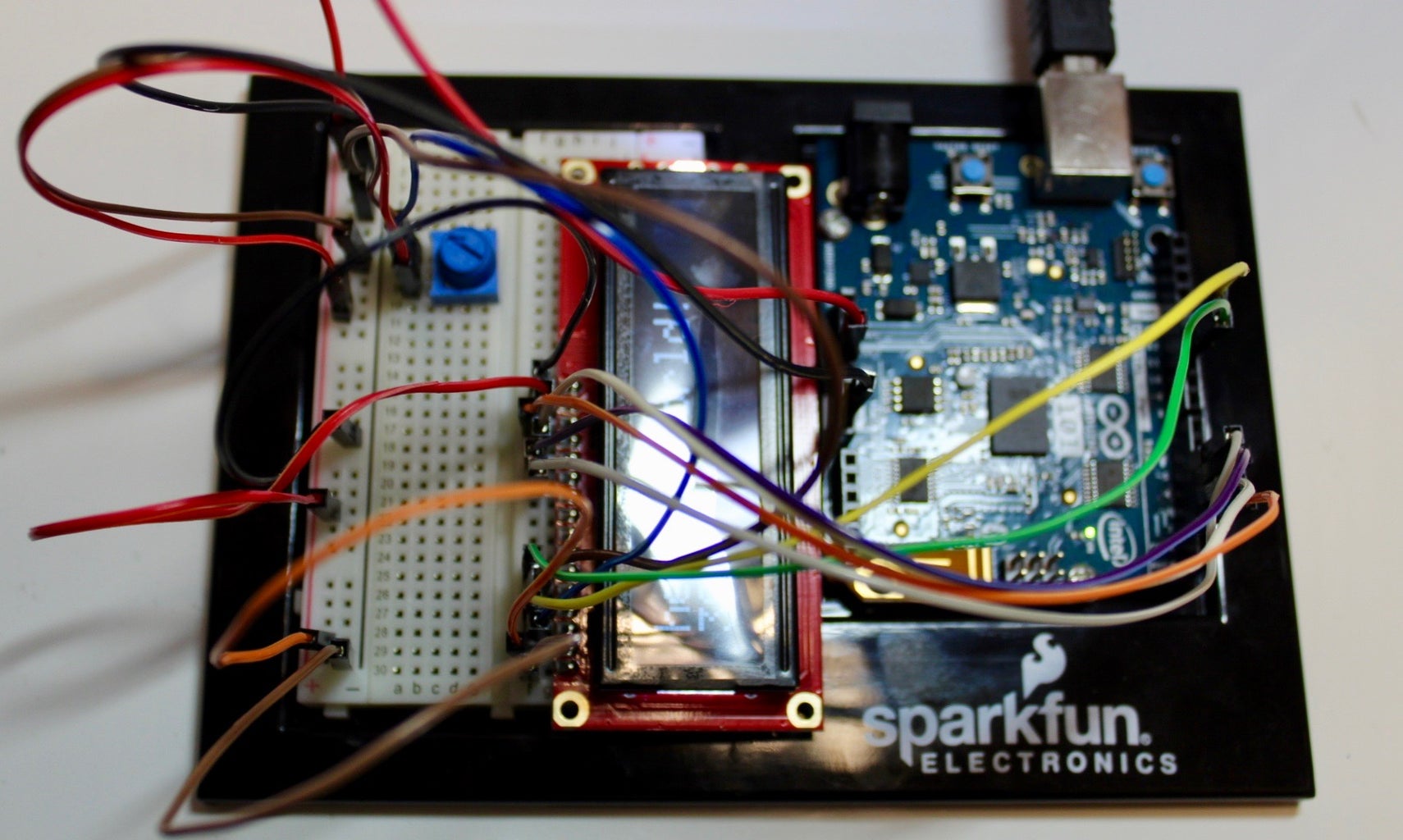 Using An Lcd Screen With An Arduino 101 4 Steps With Pictures