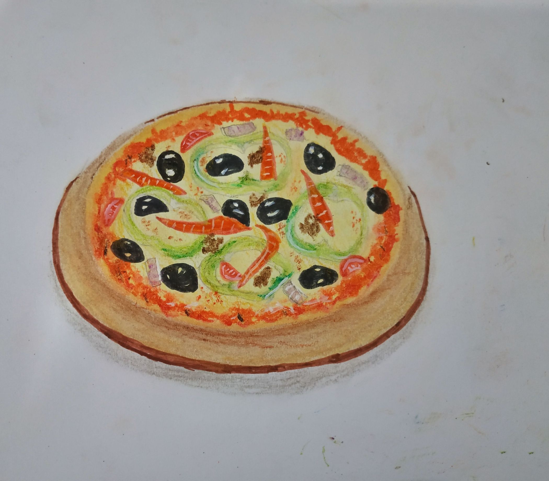 A Pizza Portrait With Pastel Color : 8 Steps (with Pictures ...