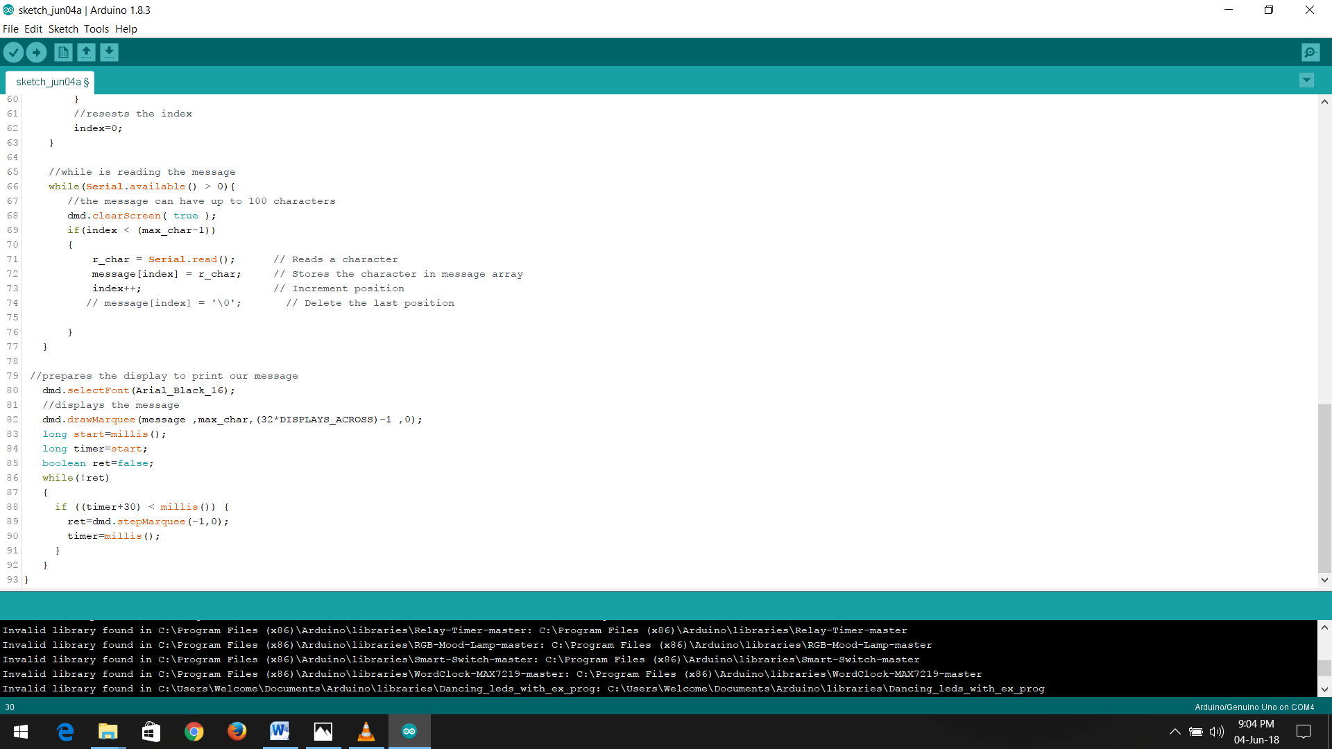 How to Make Scrolling Display Using Arduino and Bluetooth : 4 Steps ...