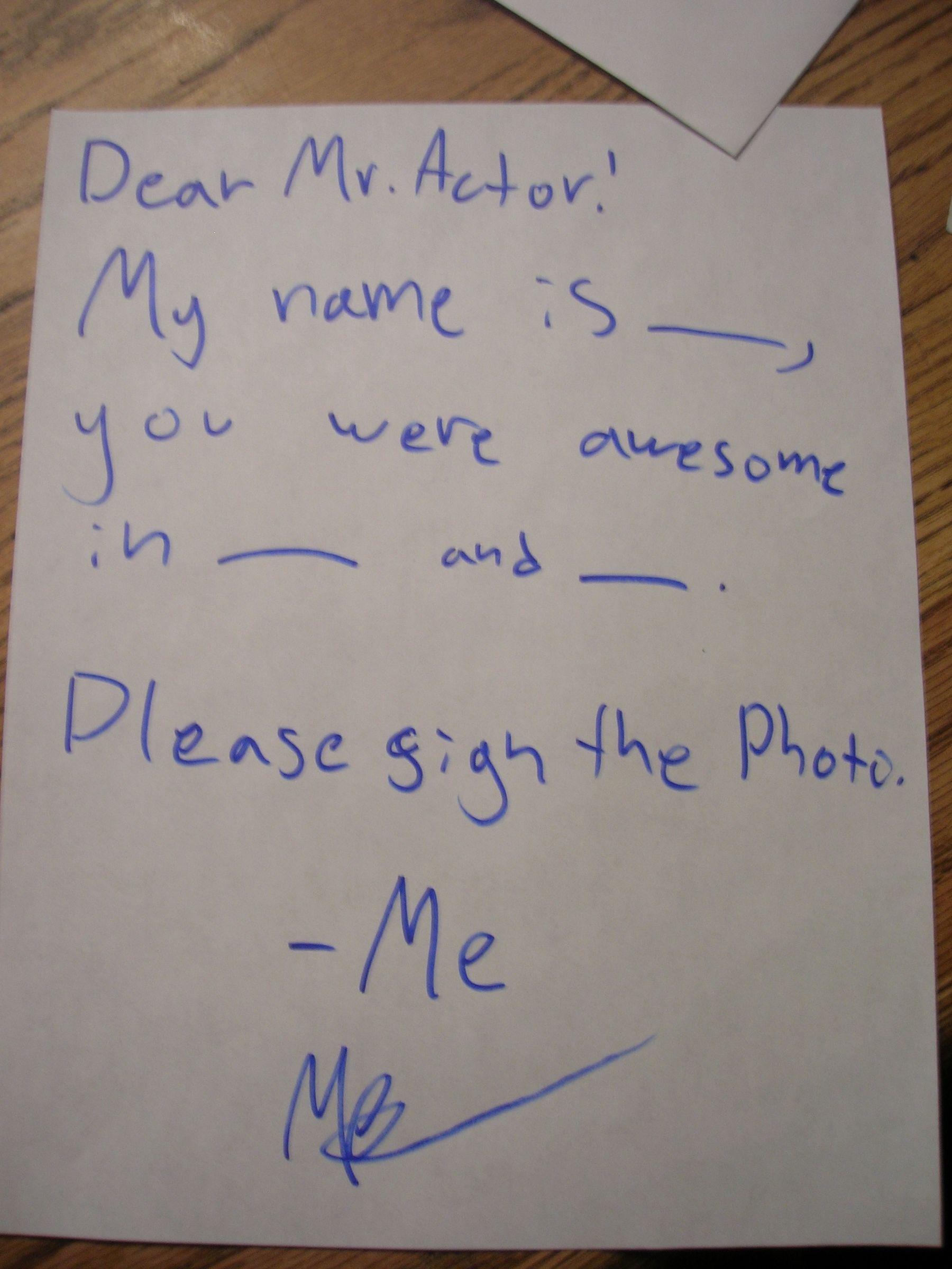 How to Get a Celebrity Autograph. : 7 Steps - Instructables