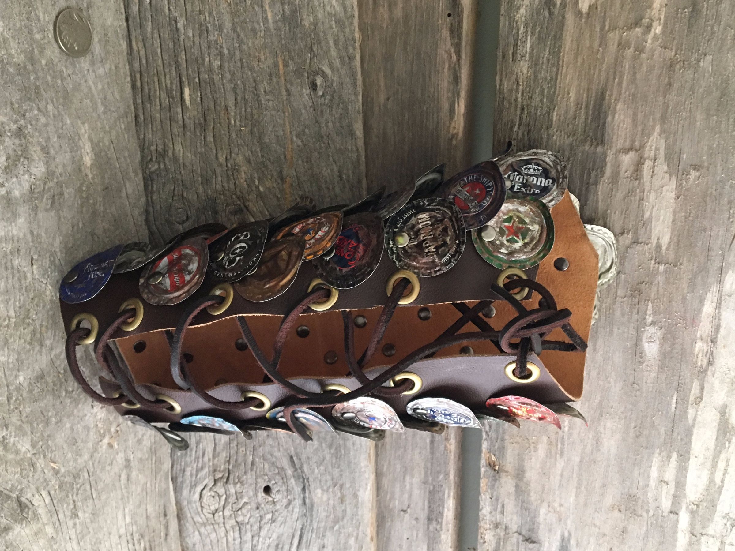 Bottle Cap Armored Bracer for Zombie Protection : 11 Steps (with ...