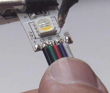 Soldering RGBW and RGB LED Strip Tape : 9 Steps (with Pictures ...