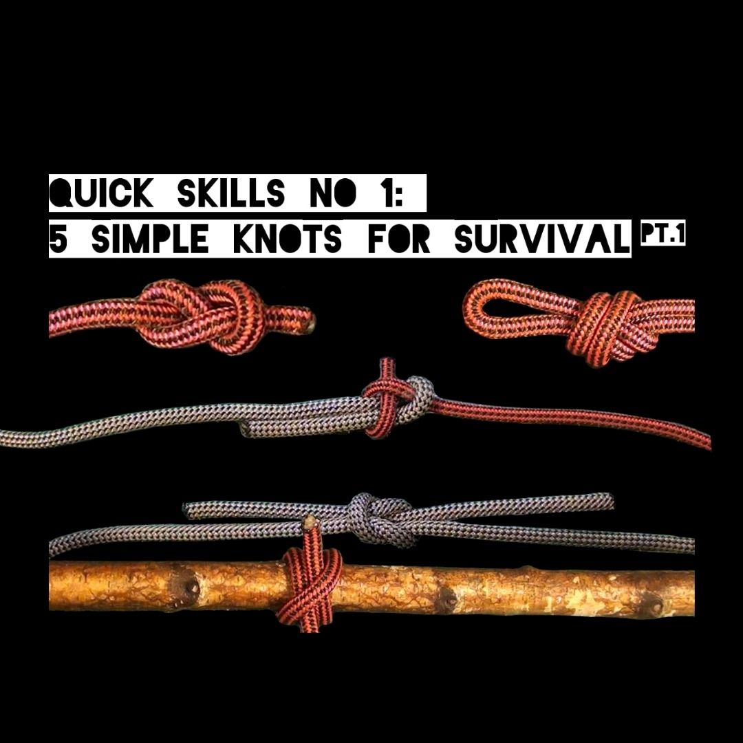 Quick Skills #1: 5 Simple Knots for Survival : 5 Steps (with Pictures ...