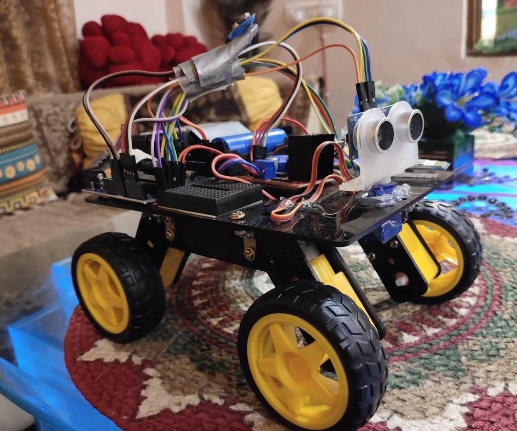 Mobile Controlled Obstacle Avoidance Car 7 Steps Instructables 2402