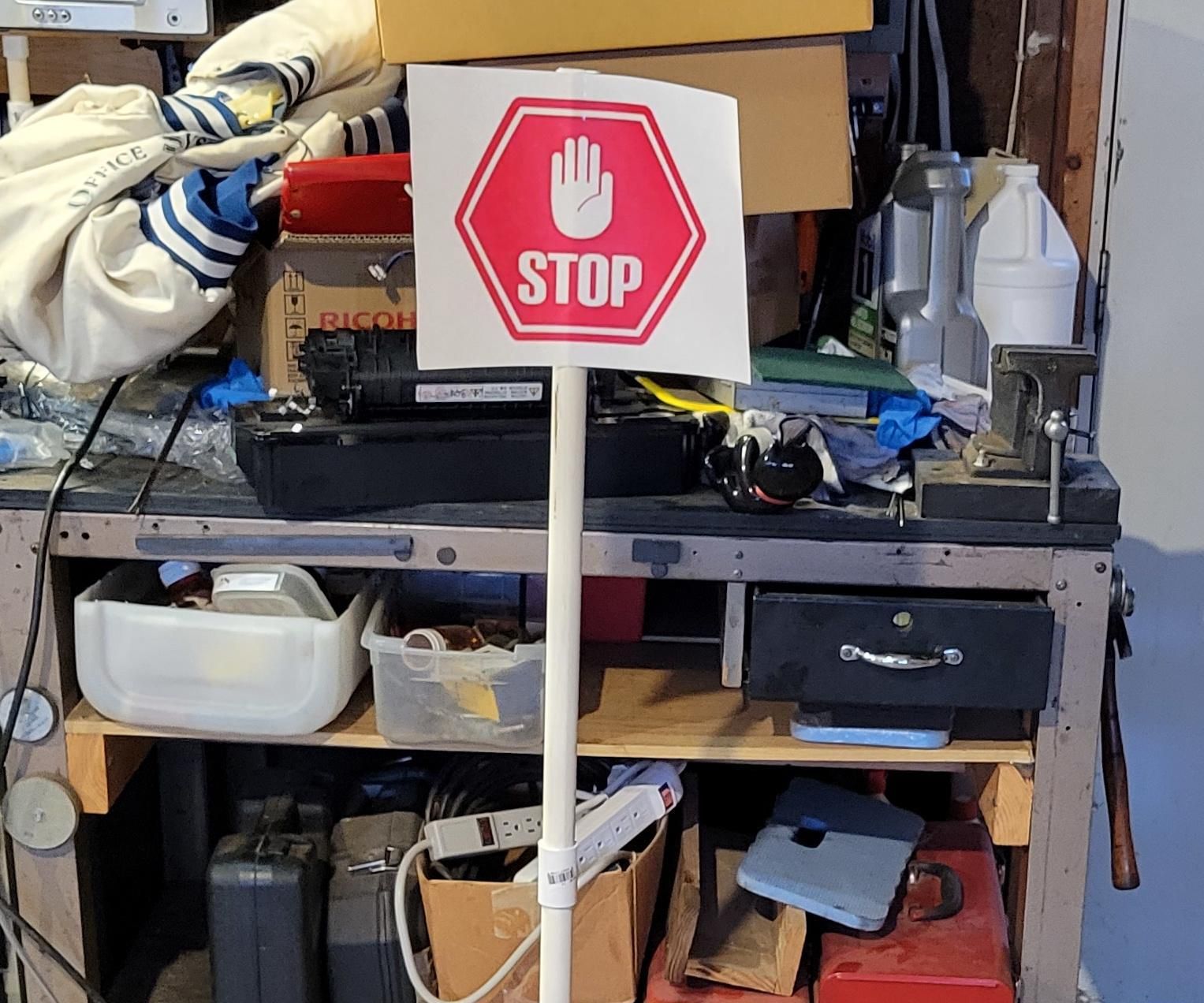 Garage Parking Stop Sign : 4 Steps - Instructables