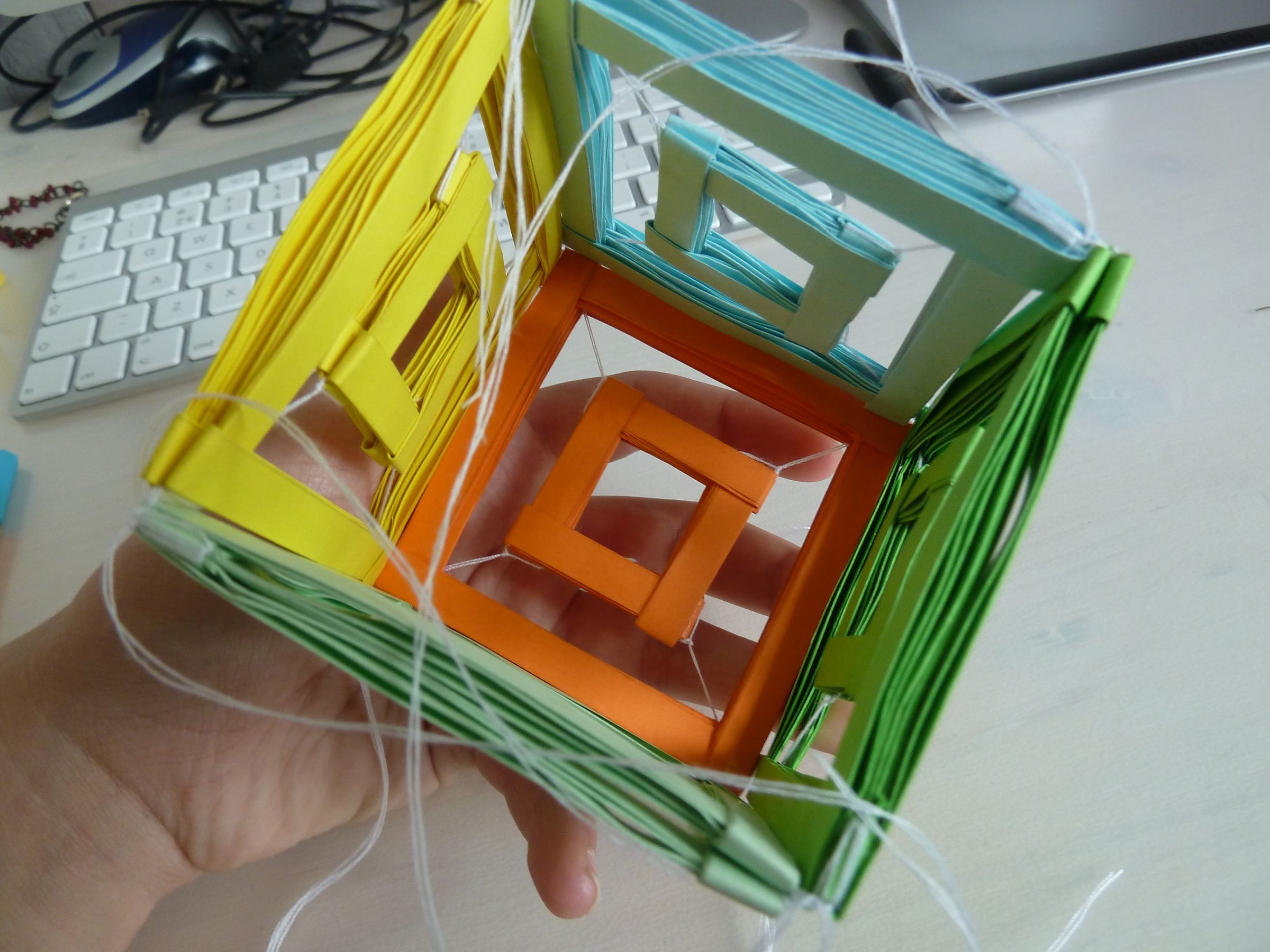 Windowed Paper Cube Lamp : 18 Steps (with Pictures) - Instructables