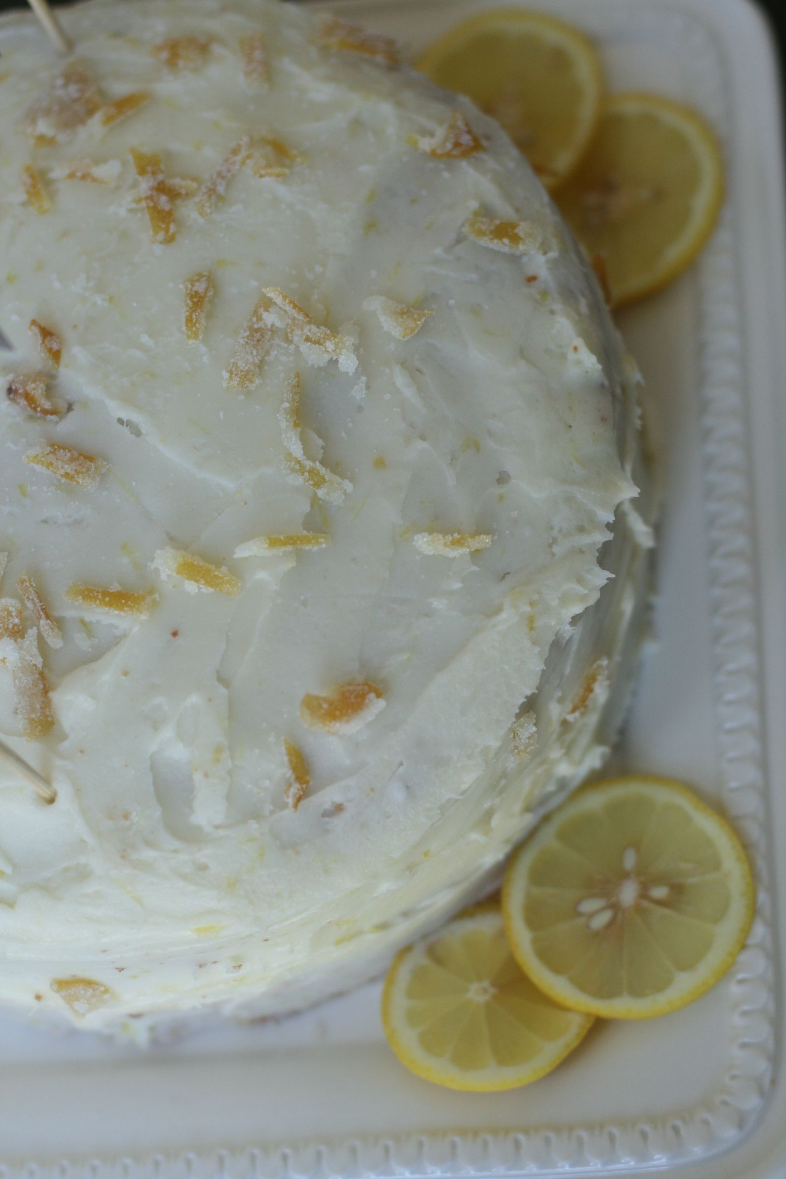 Lemon Layer Cake With Lemon Cream Cheese Frosting : 4 Steps (with ...