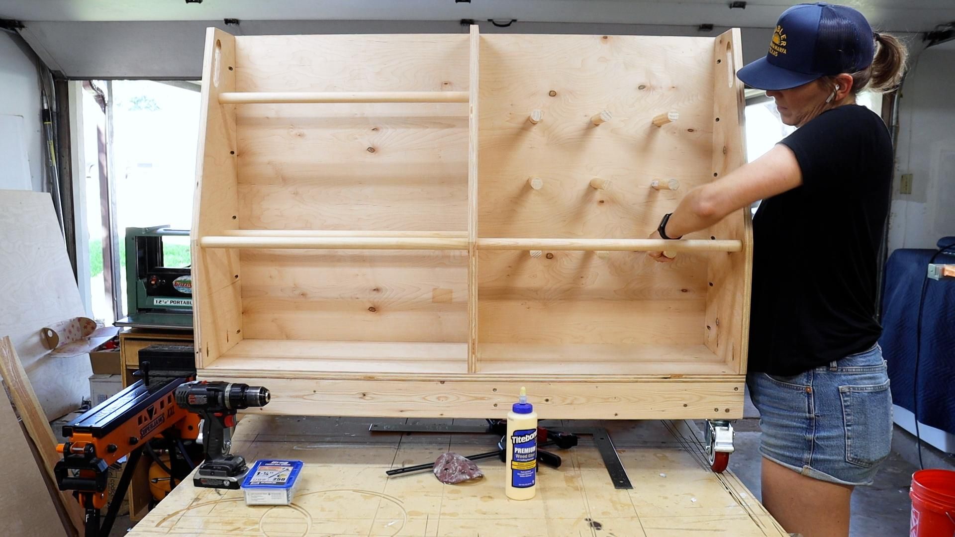 DIY Mobile Plywood and Lumber Storage Cart | Only 1 Sheet of Plywood ...