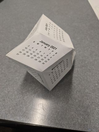 Choose Your 3D Calendar for 2021 : 4 Steps (with Pictures) - Instructables