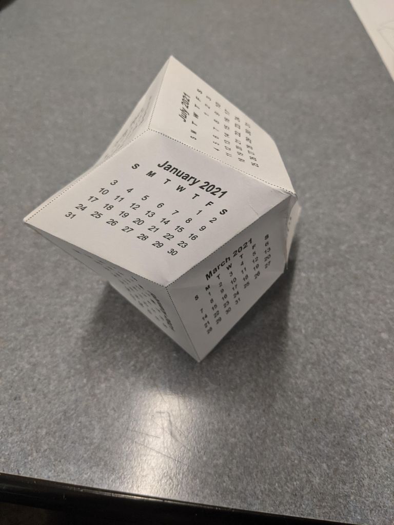 Choose Your 3D Calendar for 2021 : 4 Steps (with Pictures) - Instructables