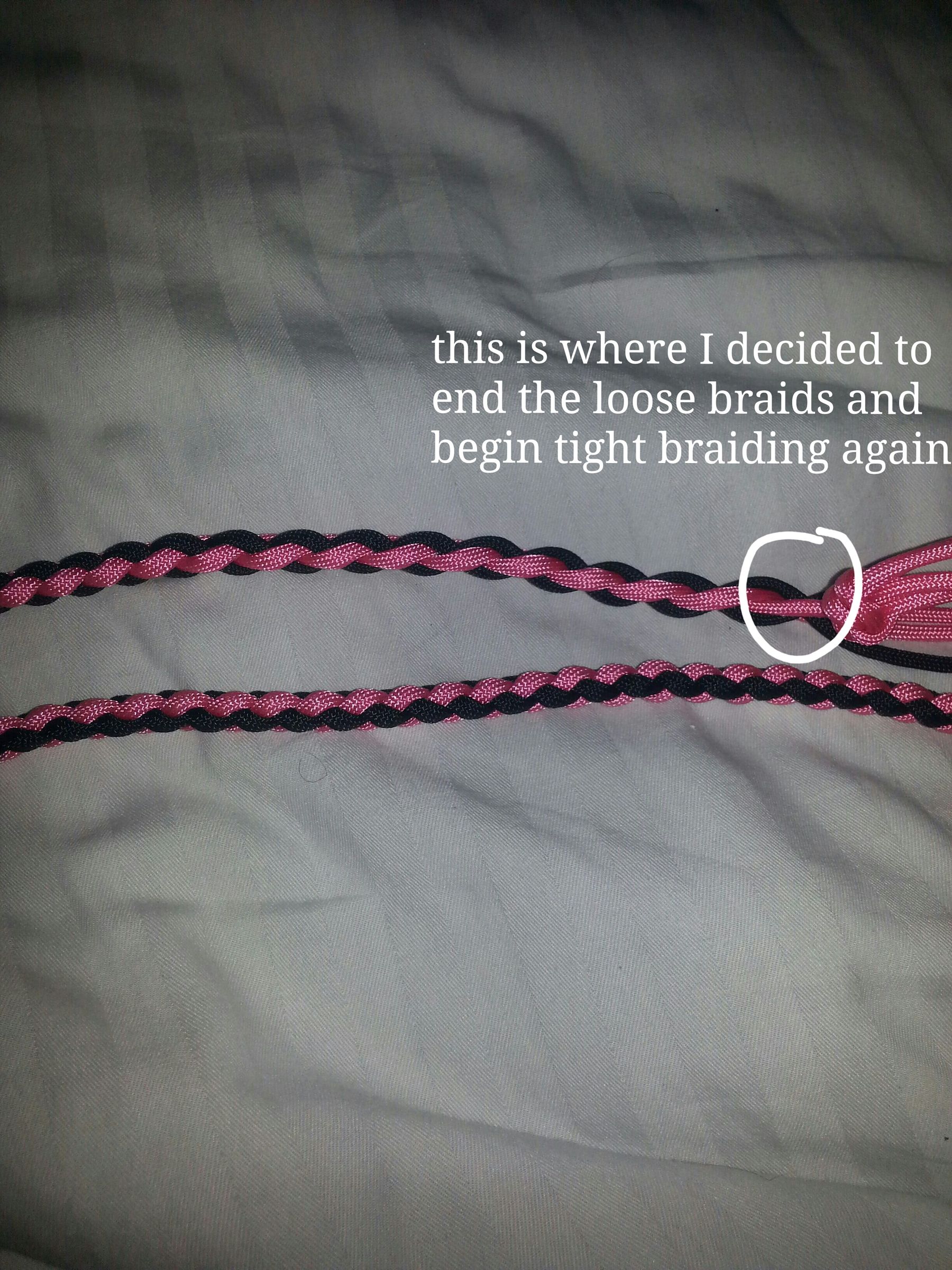 Make a 4 Strand Round Braid Paracord Leash With Hand Loop and ...