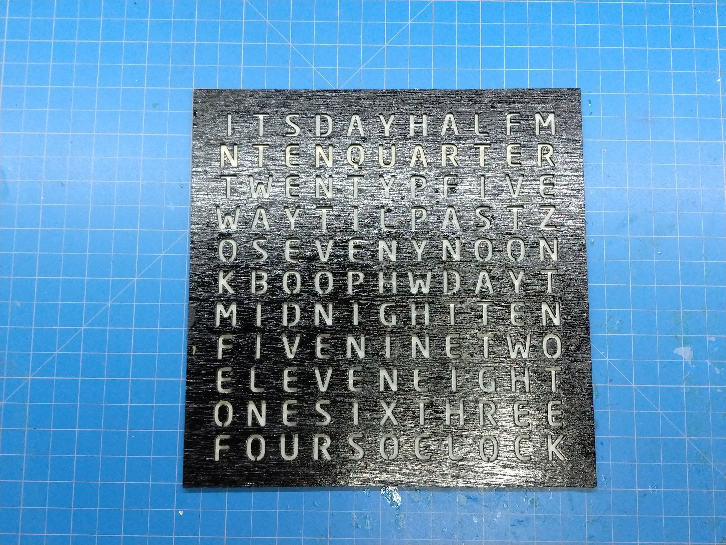 Word Clock : 21 Steps (with Pictures) - Instructables