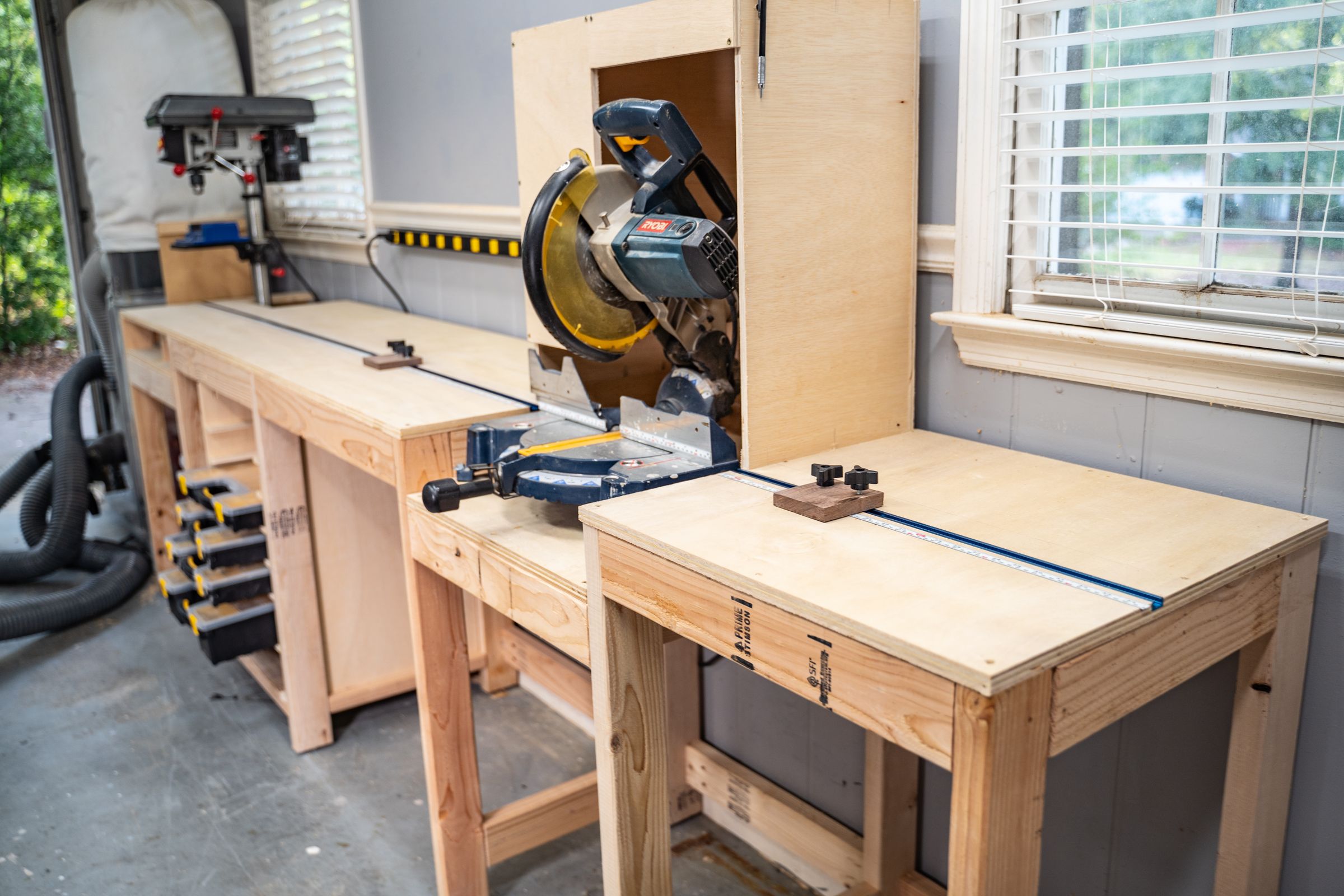 Miter Station + Storage Out of 2x4's : 17 Steps (with Pictures ...