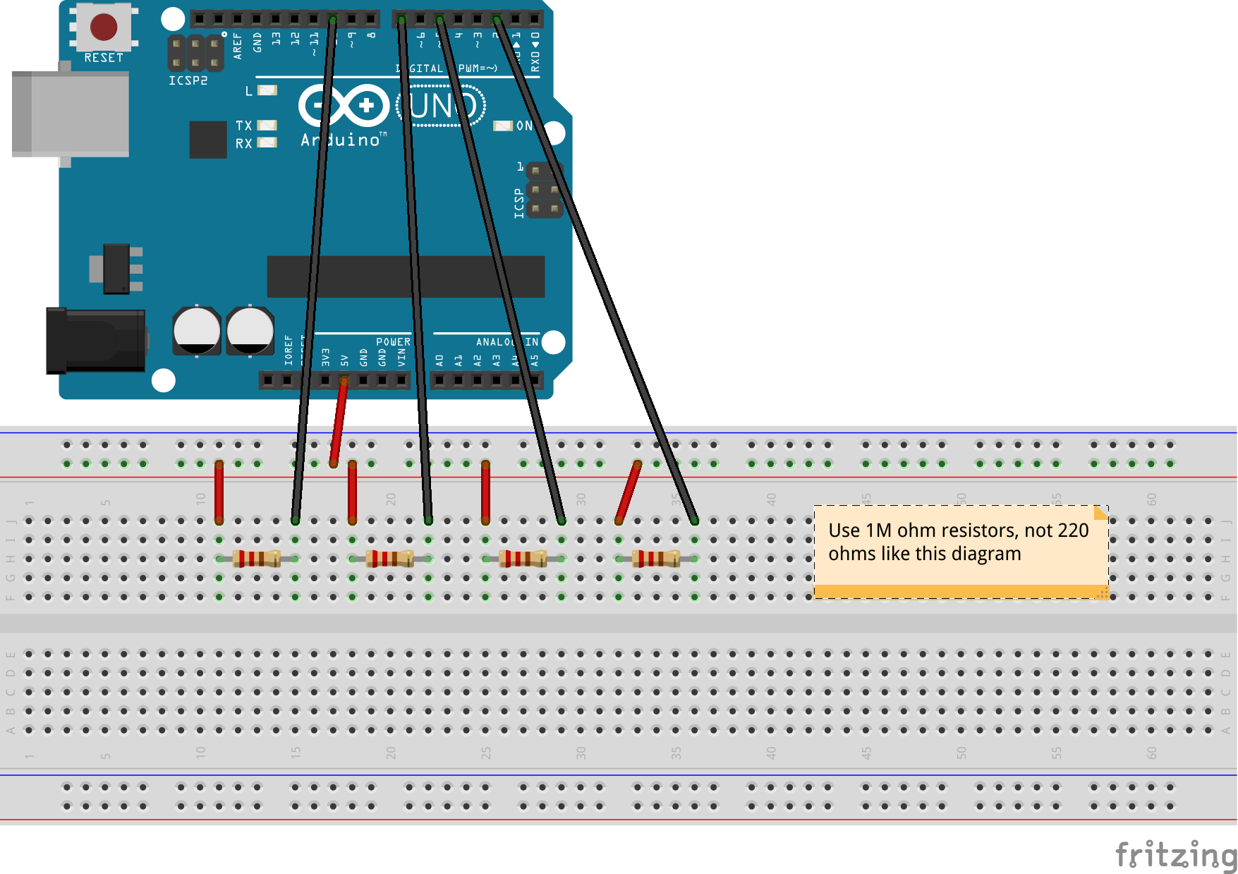Arduino Capacitive Touch Game : 6 Steps - Instructables