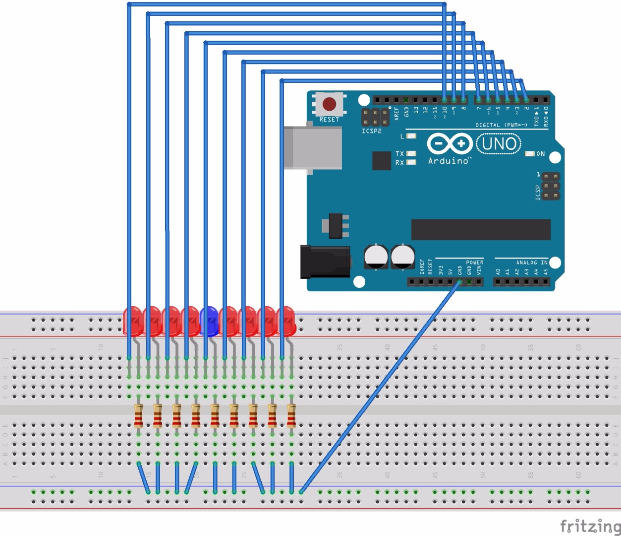 Arduino LED Rocker Game! : 4 Steps (with Pictures) - Instructables