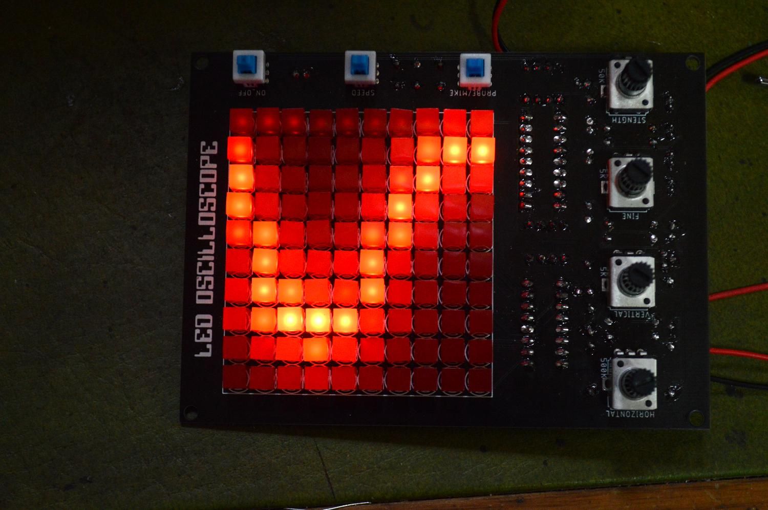 100 LED Oscilloscope : 12 Steps (with Pictures) - Instructables