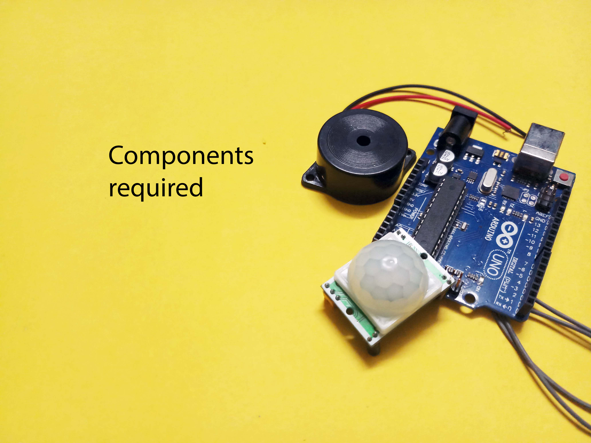 PIR Controlled Buzzer Using Arduino : 5 Steps - Instructables