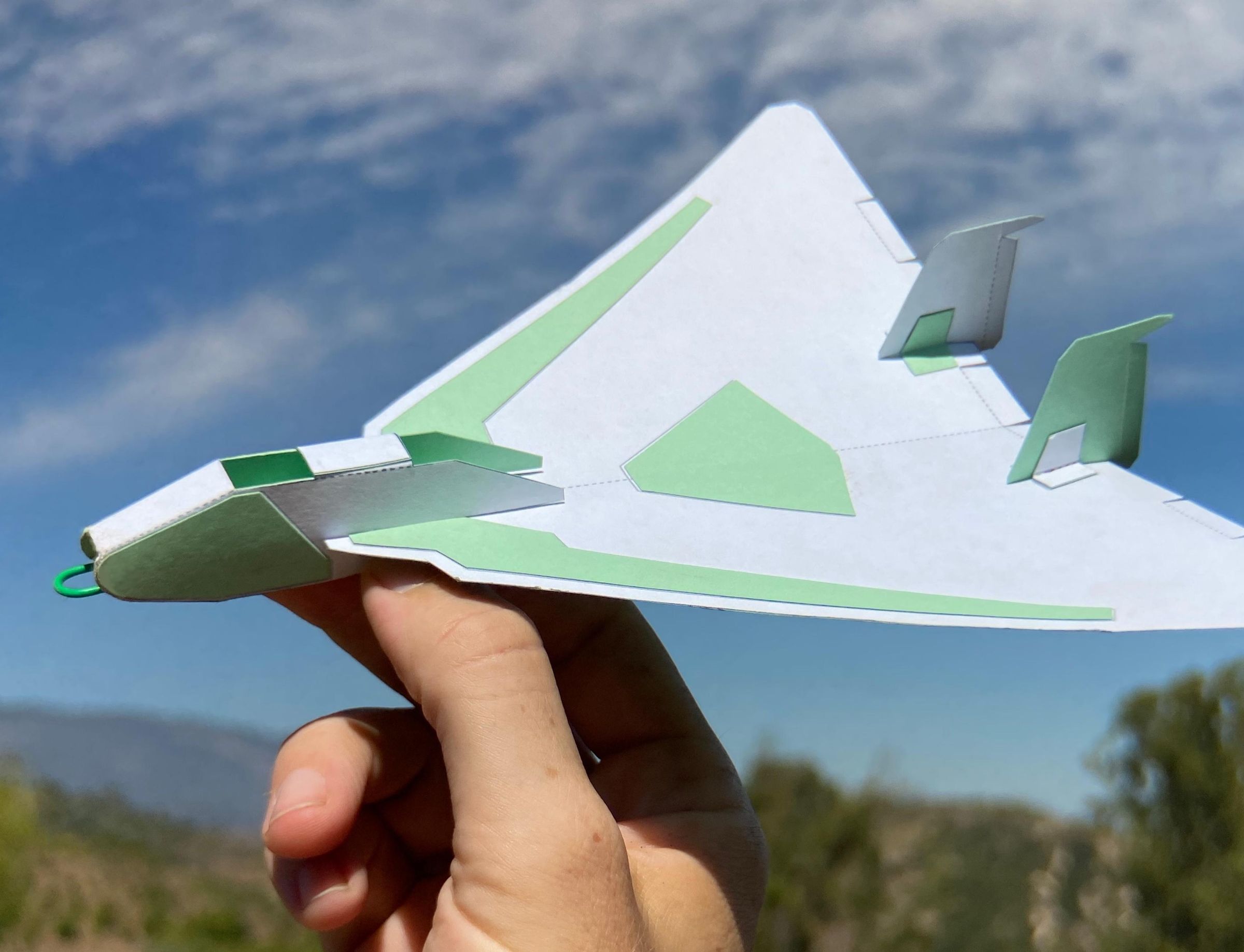 Card Stock & Paper Twin Fin Delta Airplane : 8 Steps (with Pictures ...