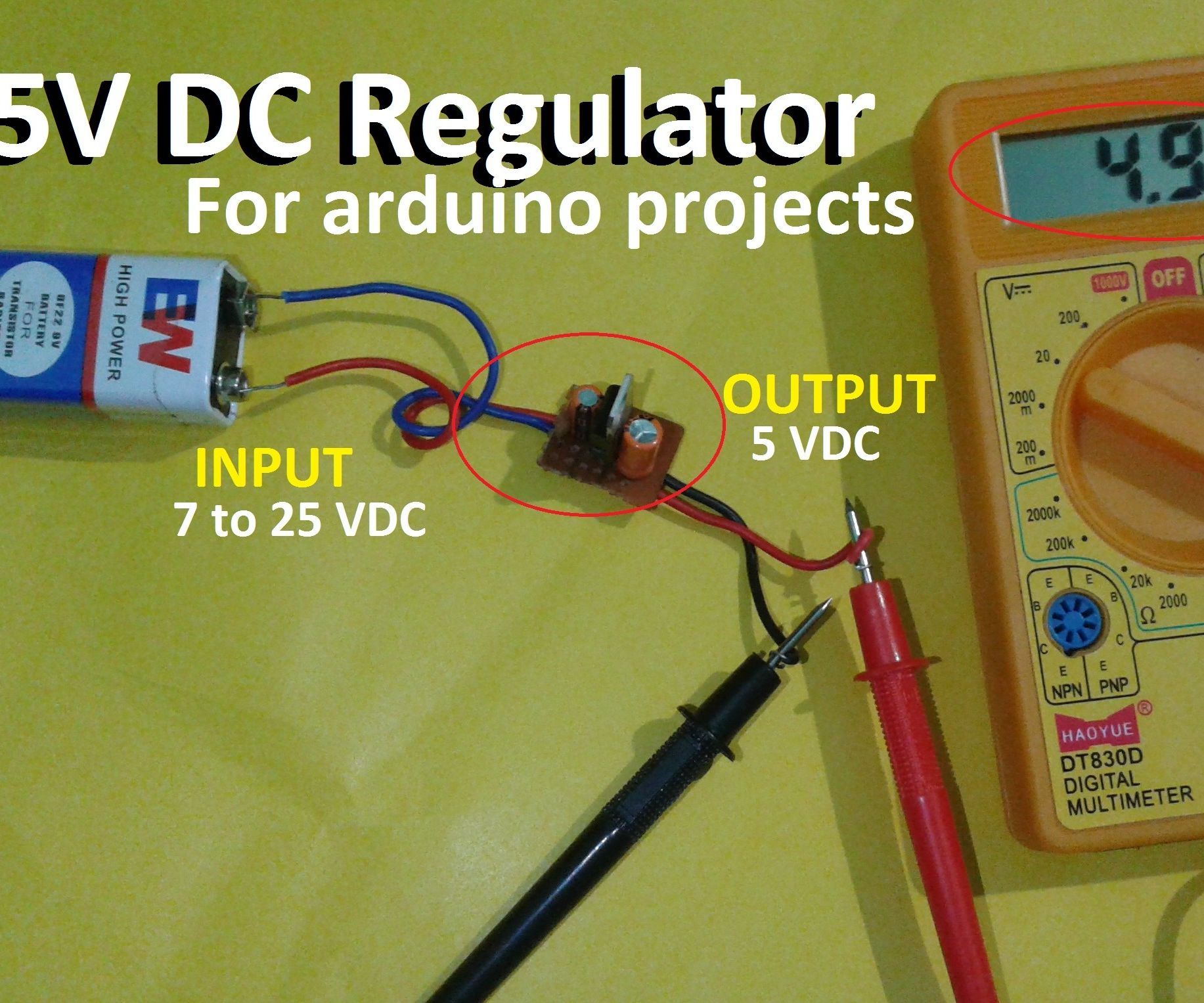7805 Regulator (5V) Module: Easy Tutorial : 5 Steps (with Pictures ...