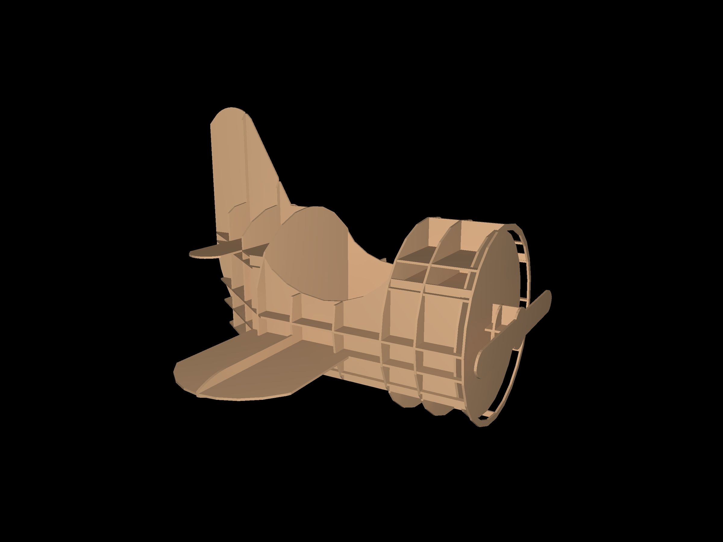 Cardboard Airplane - From 3D Model to Parade Costume : 6 Steps (with ...