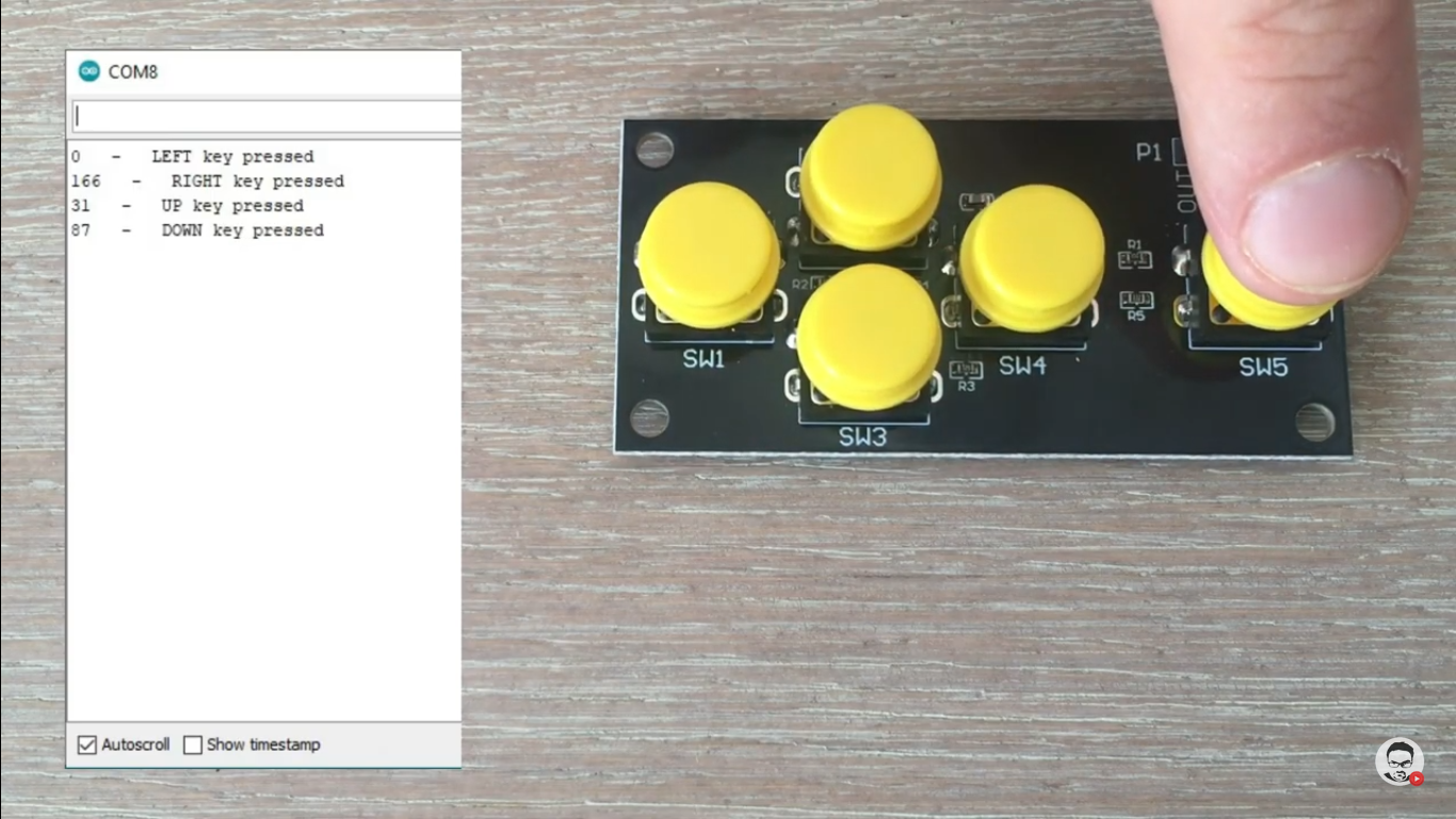 How to Input Text Into Arduino Project Using OLED Display and 5 Key ...