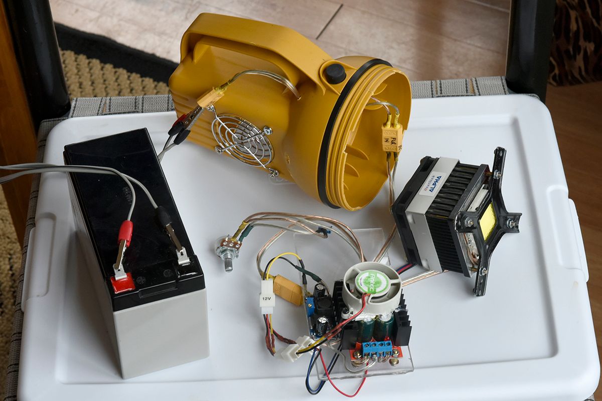 My 100W LED Flashlight Version. : 5 Steps (with Pictures) - Instructables