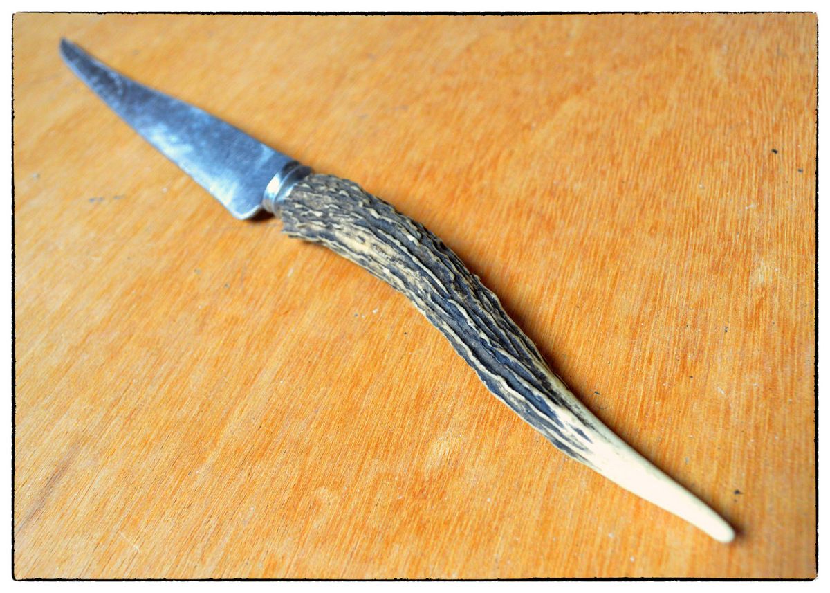 Stag Antler Knife Handle (the Easy Way) : 6 Steps (with Pictures ...