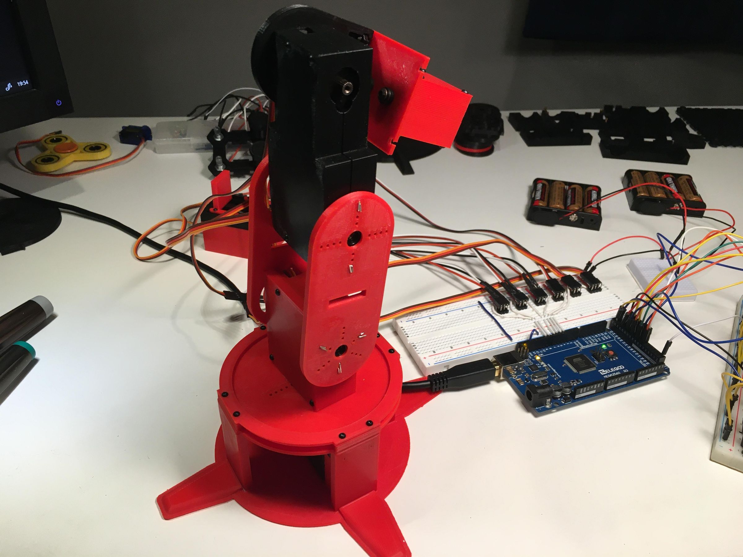 3D Printed Arduino Based Robotic Arm : 39 Steps (with Pictures ...