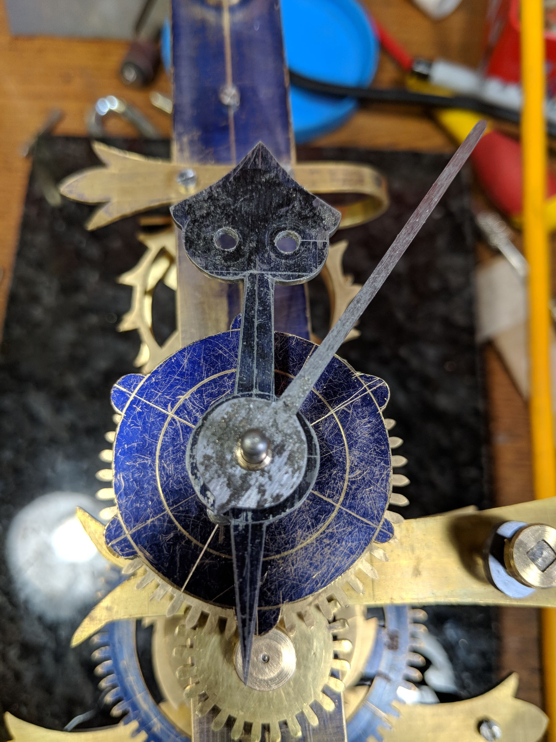 Making a Wall Hanging Brass Mechanical Alarm Clock in the Home Machine ...